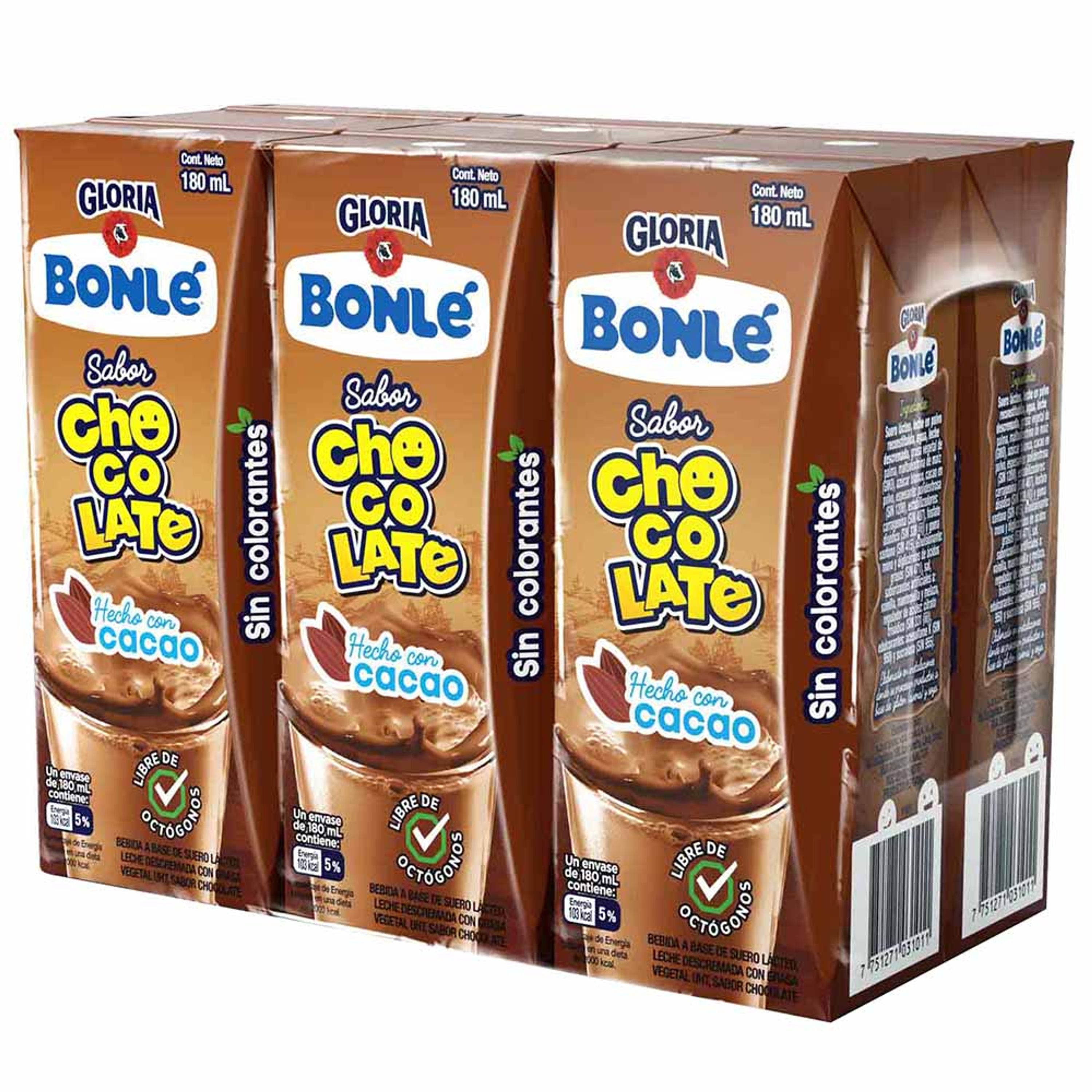 Leche Chocolatada BONLÉ UHT Tetrapack 180ml Paquete 6un - Shopstar